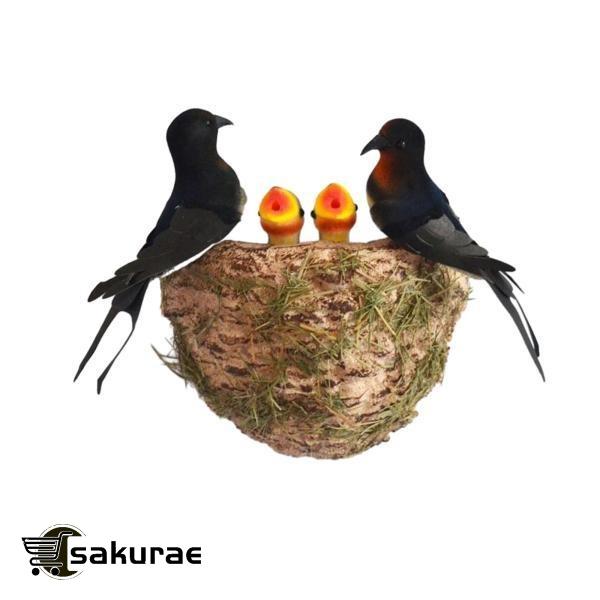 説明:[テーマガーデン]:2羽の雛鳥と一緒に巣の上に横たわる素敵な人工小鳥.[上質で美しい]:細部までこだわって美しく手作りされており.ご自宅や庭に新しい外観をもたらします.[楽しい装飾]: 各巣や鳥は完全に同一ではなく.ユニークで.ケージ...