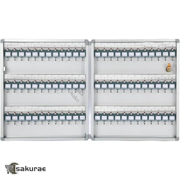 【鍵の管理が容易】キーホルダーの中には、書き込み可能な見出し用紙が付いており、どの鍵か一目でわかるように管理ができます。また、各フックには番号が付いており、鍵を見つけやすくなっています。【壁掛け可能、取り付け簡単】キーボックスの背面にはあら...