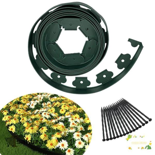 仕様プラスチック製＋プラスチック製アンカーボルト。サイズ高さが10cm、5cmあるので必要に応じて高低の花壇もつくれます、*3m/5m/10m選択可能（自由に裁断可能）。色グレー、グリーン、ブラウン、ブラック選択可能。高さが10cm、5cm...