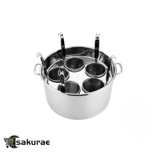 ? パスタポット 素材: このマルチポットセットは耐久性と耐腐食性の食品グレードのステンレス鋼で作られています，均一な加熱、素早い熱伝達。? ステンレス鋼パスタクッカーポット 特徴：パスタクッカーポットメッシュバスケットはフック付きで、吊り...