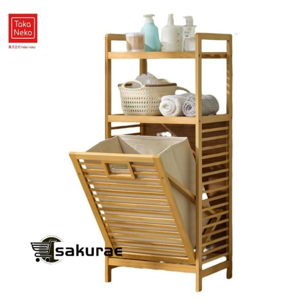 竹製 ランドリーバスケット 大容量 2段式 洗濯かご 分別収納 脱衣かご 引き出し式 取り外し可能 通気性 洗濯物入れ 収納棚付き 楠竹 おしゃれ 洗濯用品