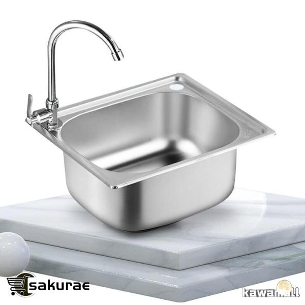 小さなキッチンシンク、 シングルボウル ステンレス鋼の流し キャンピングカーRV アンダーマウントおよびフラッシュマウントのインストール用 リバーシブ*小さなスクラッチや衝突が発生する可能性がありますが、使用に影響しない場合は返品返金はできません