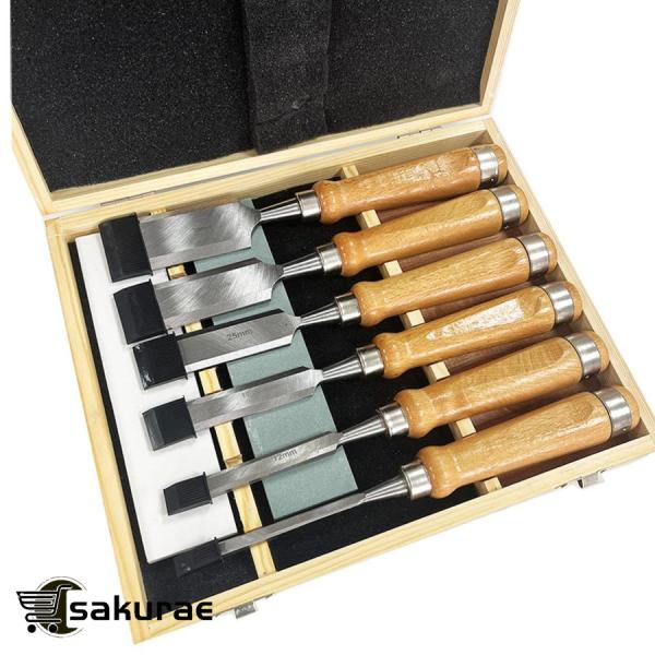 包括的なノミセット - 当社の木工用ノミセットには、木工プロジェクトに役立つ 8 種類のサイズと形状のノミが含まれています。各ノミには、使用していないときに優れた保護を提供するキャップが付いています。鋭く高品質のスチール - ノミは、耐熱性...