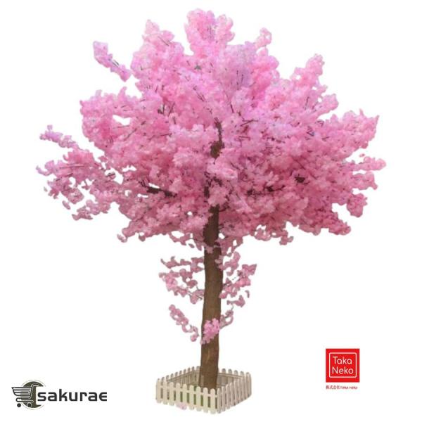 桜の造花、桜の木の本物の木の茎、人工桜の木、 シミュレーション植物造花、ホームウェディングパーティー、ガーデンオフィスの装飾、絹の植物、大きな木の偽の