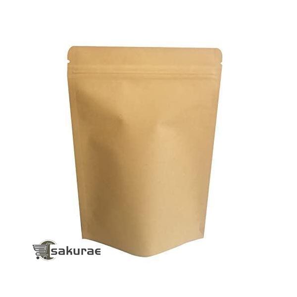 サイズ：15x21cmクラフト紙の質感も残っていて、内側 アルミニウムマイラー箔，防湿性・遮光性・気密性に優れている。ジッパーのデザインは、少量でも使い勝手はいいかもです、何度でも開閉できます。開口部は破れやすく、上端はヒートシーラーで密閉...