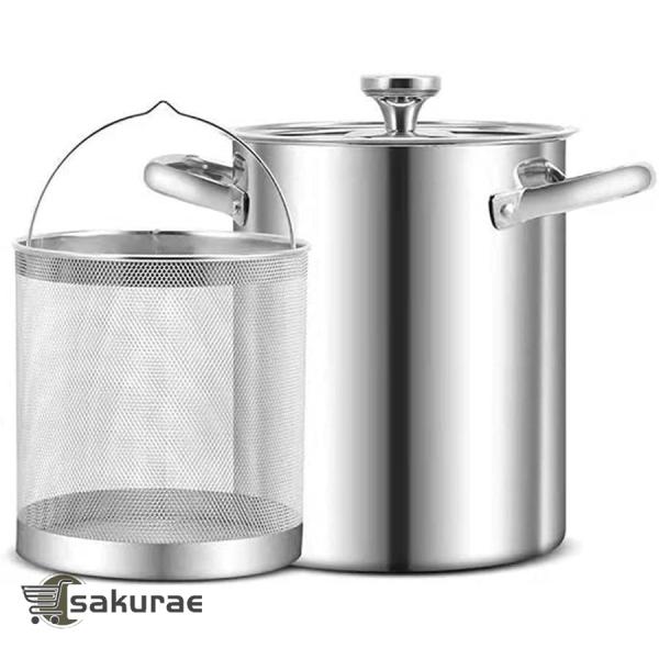 【高品質材質】本体＋中子：ステンレス鋼。取っ手：ステンレス鋼。ガラス蓋：強化ガラス(全面物理強化)、蓋金属部/ステンレス鋼。【商品仕様】サイズ:(外寸)幅195cm×奥行21.5cm×高さ245mm。鍋深さ20cm。本体重量:1.6kg【均...