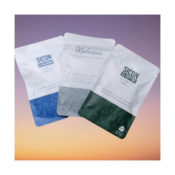 商品詳細商品名 MITOMO　フェイシャルエッセンスアスク内容量 コラーゲン　7枚　　　　　 紫根+ペプチド　7枚　　　　　 紫根+ヒアルロン酸　7枚