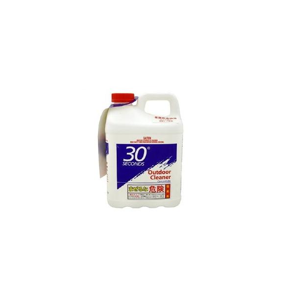 商品名 30セカンズ　アウトドアー・クリーナー内容量 5Ｌ（2倍濃縮液）成分 成分・・・次亜塩素酸塩、水酸化ナトリウム(0.8％)、湿潤剤液性・・・弱アルカリ性区分 日本/衛生管理製品/30 SECONDS Ltd.（ニュージーランド）