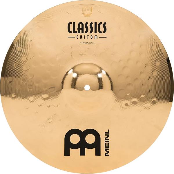 Classics -CUSTOM-  Powerful CRASH  MEINLの新シリーズClassics Customには、Classicsシリーズの他のシンバルと比べて錫の含有量が多いB10ブロンズ合金が使用されています。このシリーズ...