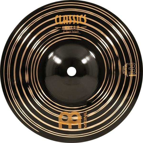 Classics Custom Dark シリーズ 「Classics Custom Dark Splash 8"」Classics Customには、Classicsシリーズの他のシンバルと比べて錫の含有量が多いB10ブロンズ合金が使用さ...