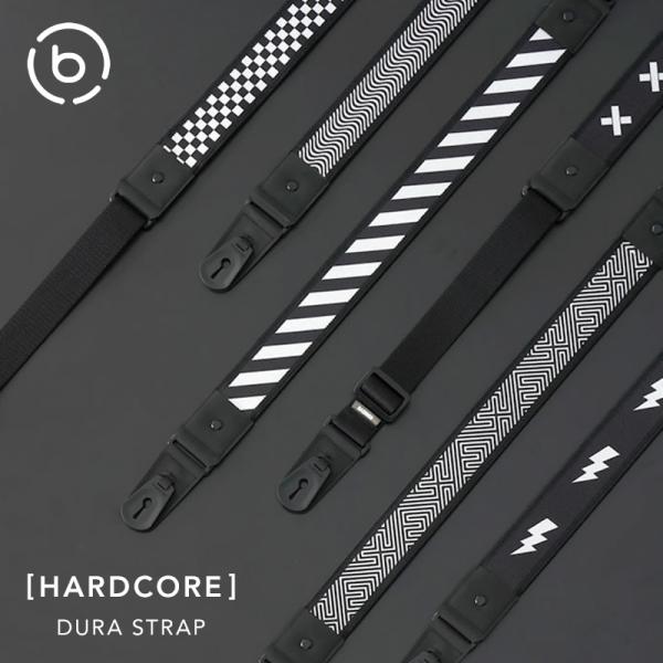 DURA STRAP VITALGRIPHARDCORE SERIESハードコアシリーズは、白黒のインダストリアルパターンが目を引く、最先端の美学と大胆で特徴的な外観を融合したギター・ベース用ストラップです。ACMEストラップと同様、安全性...