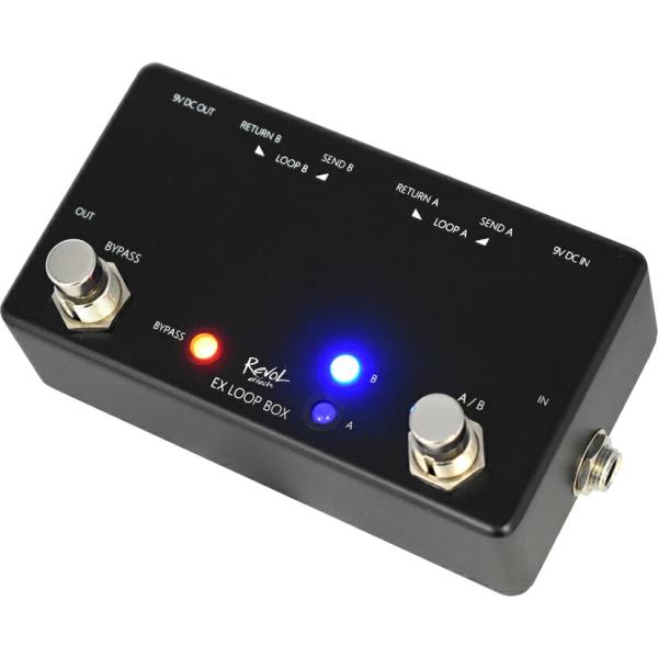 EX LOOP BOXELP-BOXRevoL effects EX LOOP BOX ELP-BOX は2つのLOOPチャンネルを切り替え、バイパスも可能な簡易スイッチャーです。DC OUT出力は最大で1,000mAです。（※9V DC ...