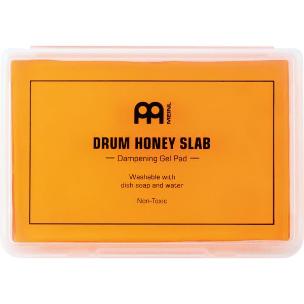 DRUM HONEY SLAB  MDHSMEINLのドラムハニーは簡単にドラムサウンドのコントロールができます。ジェルパッドが汚れた際は、石鹸水で洗い流し乾燥させると(直射日光は避けて下さい)粘着性が復活し、ドラムやシンバルなど好みの場所...