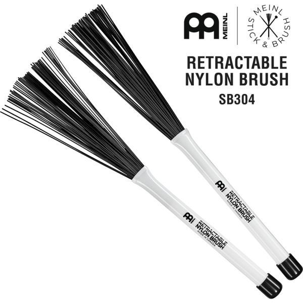 RETRACTABLE NYLON BRUSH / SB304コンパクトなナイロンブラシは、あらゆるパーカッショニストやドラマーが欠かせないツールです。耐久性の高いナイロンブラシを短いハンドルから簡単に出し入れすることができます。Featu...