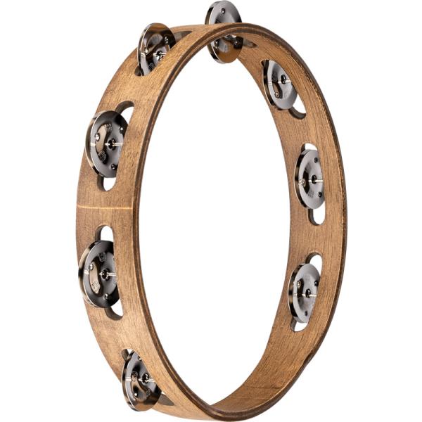 10” WOOD TAMBOURINE SINGLE ROW  TA1WBMEINL ウッドタンバリンは丈夫なフレームで作られております。人間工学に基づき設計された軽量なハンドルはエネルギッシュな演奏を可能にします。ステンレス・スチール製の...