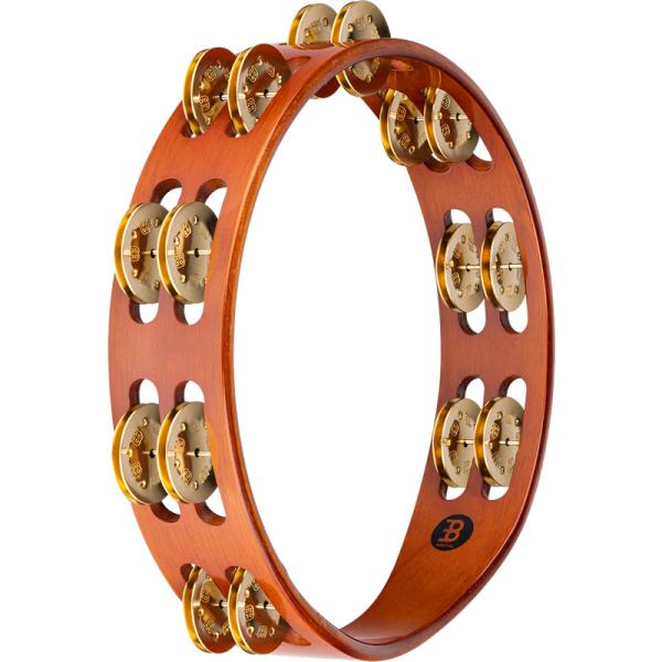 10” WOOD TAMBOURINE,DUAL ROW  TA2B-ABMEINLのウッドタンバリンは、人間工学に基づきデザインされたハンドルと軽量化されたフレームが、エネルギッシュな演奏を可能にします。また、異なる材質のジングルが頑丈な...