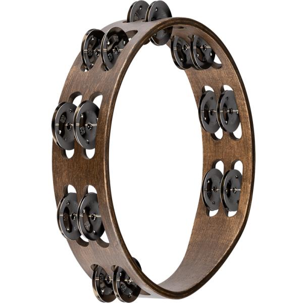 10” WOOD TAMBOURINE DUAL ROW  TA2WBMEINL ウッドタンバリンは丈夫なフレームで作られております。人間工学に基づき設計された軽量なハンドルはエネルギッシュな演奏を可能にします。ステンレス・スチール製のジン...