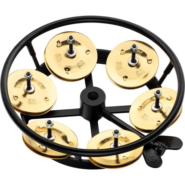 PROFESSIONAL SERIES5” HIHAT TAMBOURINE,SOLID BRASS JINGLES  THH1B-BK取り外しが簡単なウイングナットで素早いセットアップや調整を行うことができます。シンバルの取り外しや付け替...