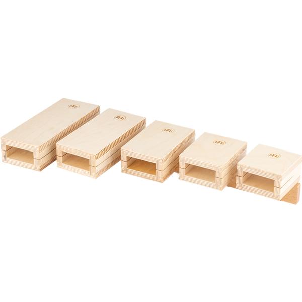 WOOD TEMPLE BLOCK SET  TMWTB耐久性の高いバルティックバーチ材ホローボディのブロック5点セットで、温かみのあるウッドブロックサウンドをハイからローまで出すことが可能です。チューニングは、低い方からD5(レ)、F5(...