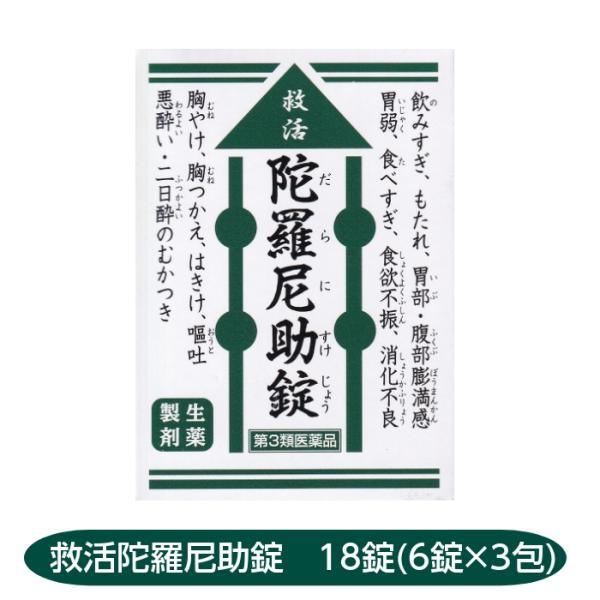 胃と腹によし天真堂製薬の『救活陀羅尼助錠』は吉野古来の伝統を継承しつつ、さらに良く効くように、飲みやすいようにしてあります。主成分の「オウバクエキス」に苦味健胃薬としてその効果に定評のある「センブリ」「ゲンチアナ」、「カンゾウ」を加え、さら...