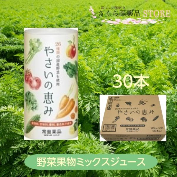 26種類の国産野菜を使用した野菜・果実ミックスジュース『やさいの恵み』は、厳選した26種類の国産野菜の美味しさを最大限に引き出すため、保存料・甘味料・香料・着色料・保存料などの添加物を使用せず、野菜本来のうま味を安心してお楽しみいただけます...