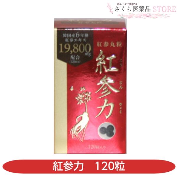 韓国産６年根紅参エキス19800mg配合飲みやすい丸粒です。