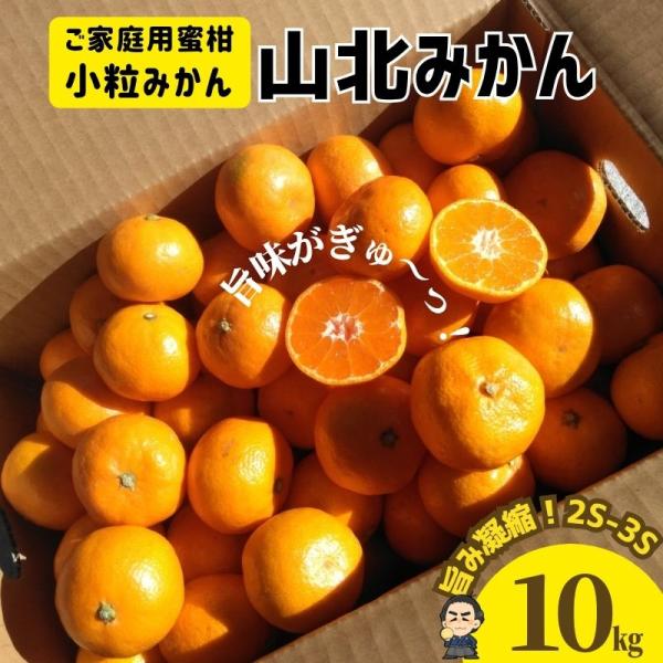 【送料無料】 旨み凝縮小粒みかん高知産：山北みかん２S〜3Sサイズ10ｋｇご家庭用蜜柑：小玉ミカン　　　　　賞味期限　お届けから７日程度（保存の条件により異なります。）保存方法　常温保存　お早めにお召し上がり下さい。  お支払い方法　 クレ...
