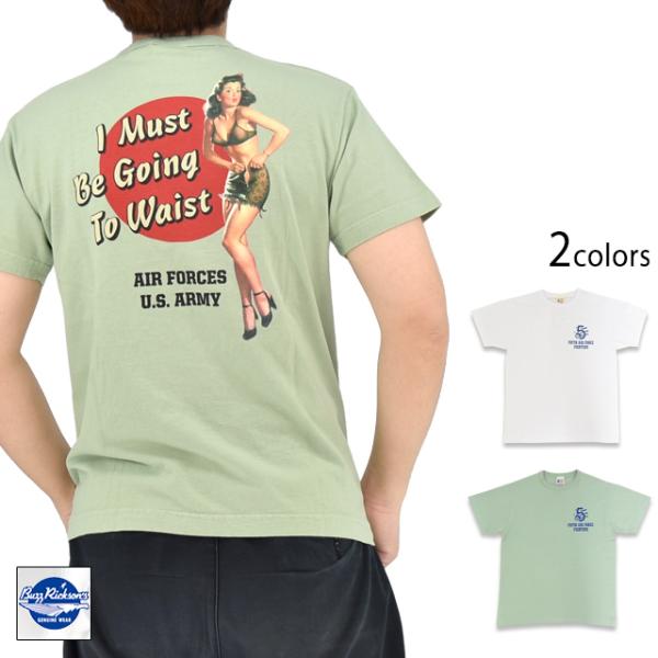 BUZZ RICKSON'Sから半袖Tシャツ「I MUST BE GOING TO WAIST」(BR79707)のご紹介です！今回登場するのは、A-2のバックプリントなどでもお馴染みの『ピンナップガール』を全面に描いた作品です。殺伐として...