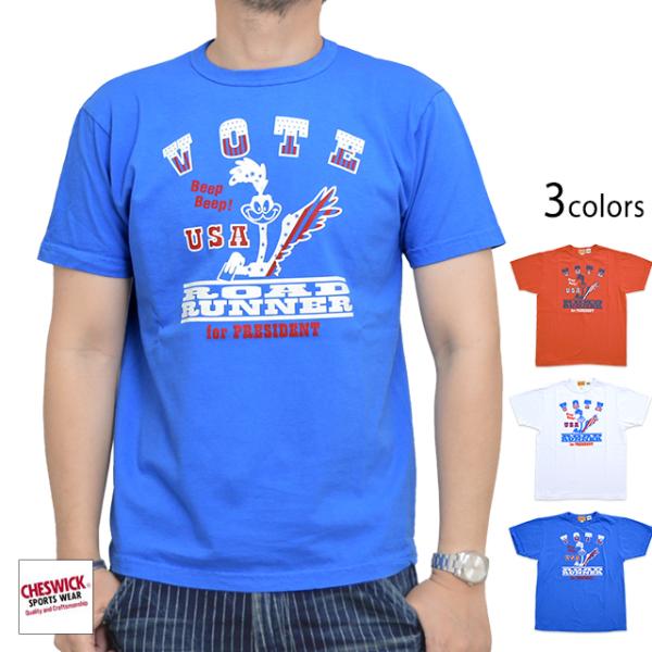 40年代から60年代にかけてアメリカで製作された味のあるヴィンテージスタイルをコンセプトに、新品から古着の雰囲気を再現しているブランド「Cheswick」から、ROAD RUNNER半袖Tシャツ「VOTE」(CH78758)のご紹介です！今...