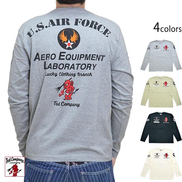 テッドマンから「U.S.AIR FORCE長袖Tシャツ(TDLS-342)」のご紹介です！人気のミリタリーテイストから新作が登場！着こなしに取り入れやすい、オーソドックスなデザイン組のTシャツが入荷して参りました！フロント左胸には、テッドマ...