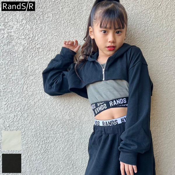 素材綿100％　薄手の40/20ミニ裏毛商品説明ダンスにもデイリーにも使えるアイテムをご提案。より高いクオリティを目指すダンス系カジュアルファッションブランド【RandS/R】フルジップの超短丈フーディ。袖は長めなので短い丈とのコントラスト...