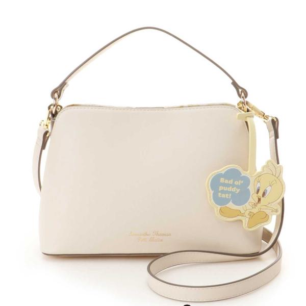 当店通常価格53,999円新品販売証明書・保存袋付SHOP包装＆SHOP袋 無料折財布は付きませんSamantha Thavasa Petit Choice サマンサタバサプチチョイスルーニー・テューンズ2wayショルダーバッグハンドバッグ...