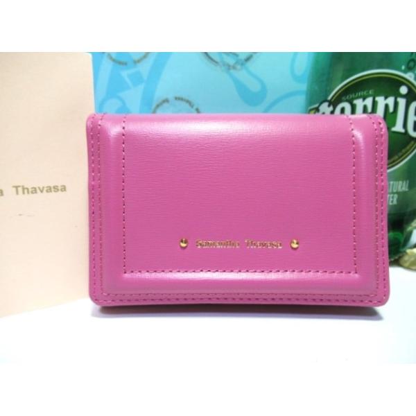 照明の反射で画像一部が白っぽく見えますがキズ・汚れではありません楽天SHOP価格25,700円新品(店頭展示品) 販売証明書・専用箱付SHOP包装＆SHOP袋 無料長財布は付きませんSamantha Thavasa サマンサタバサスマートレ...