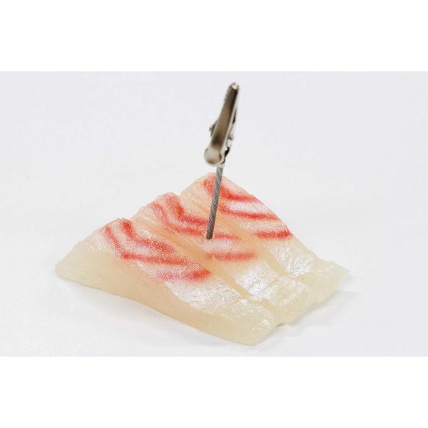 メモスタンド、写真立て、プライスカード等色々使えます。塩化ビニール製一つ一つ手作りですので着色・盛付けには個体差があります食品サンプルサイズ　約73mm×53mm×H26mm、クリップサイズ　約82mm〜85mm（食品サンプルに差し込むと約...