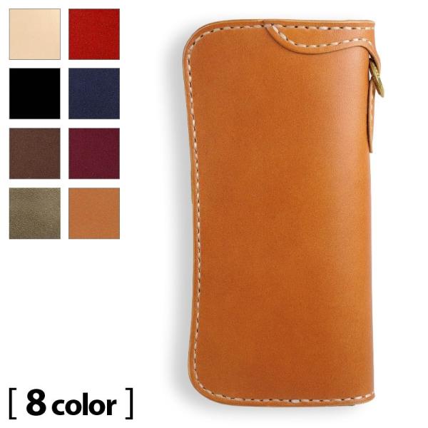 サムライクラフト ロングウォレット B-6 フラップレス サドルベーシック オイルレザー ナチュラル 革財布 ハンドメイド ヌメ革 経年変化 ベジタブルタンニンなめし 本革 送料・代引手数料無料★オーダー製作となる為ご注文から納品まで約10...