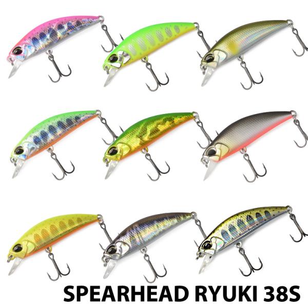 DUO デュオ SPEARHEAD RYUKI 38S スピアヘッド・リュウキ38S ルアー フィッシングツール アウトドア●Length 38mm●Weight 2.8g●Type 重心固定・シンキング●Hook ＃14●素材：プラスチッ...