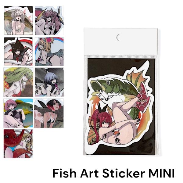J Like Product ジェイライクプロダクト @honne_69 フィッシュアートステッカー mini A7 サイズ 魚 フィッシング アーティスト コラボ 釣りジェイライクプロダクト 【@honne_69 フィッシュアートステッカ...