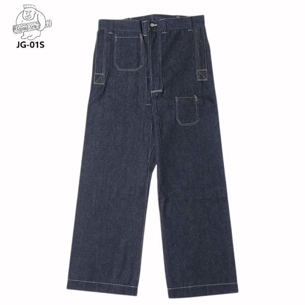 ジョングラッコー JOHN GLUCKOW WAREHOUSE デニム パンツ トラウザーズ ネットメイカーズトラウザーズ ワークパンツ 1910s 復刻 ヴィンテージ ライトオンスデニム 巻きデニム ワイド ポケット デザイン コットン1...
