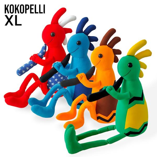 Kokopelli ココペリベーシック アメリカンフラッグ ドール 人形 XLサイズ ネイティブ ハンドメイド笛を吹き、幸福を運んでくれる精霊「ココペリ」XLサイズ！≪Kokopelli（ココペリ）とは≫古代インディアンの壁画に描かれている...