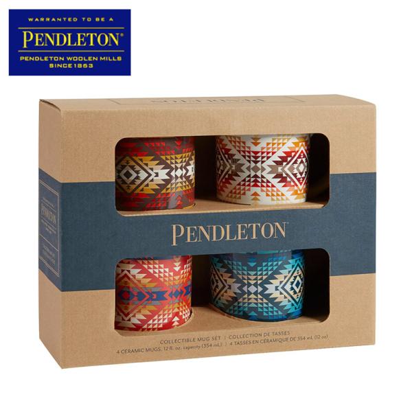 PENDLETON ペンドルトン 19370054-009 セラミックマグセット SMRock コレクション XC880 57009 4個組 磁器 12オンス ボックス入り マグカップ カップ 北欧 雑貨 キッチン 食器 調理 キャンプ ア...