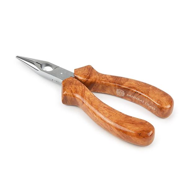 KNIPEX プライヤー 25-140 カスタム 花梨 ラジオペンチ 釣り カリン 花梨瘤 杢目 木製 高級 サムライクラフト オリジナル ロゴ ハンドメイド 釣り フィッシング アウトドアKNIPEX クニペックスをベースにハンドルを花梨...