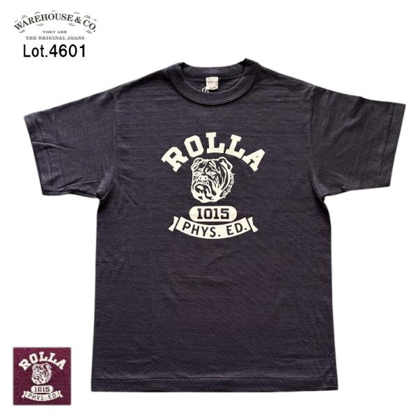 ウエアハウス 4601 Tシャツ WAREHOUSE メンズ 無地 丸胴 吊り編み コットン 日本製 半袖 アメカジ 定番 丈夫 ヘビーウェイト 厚手 ブラック スミクロ ボルドー カレッジTシャツ 半袖Tシャツ ROLLA 2025AW【...