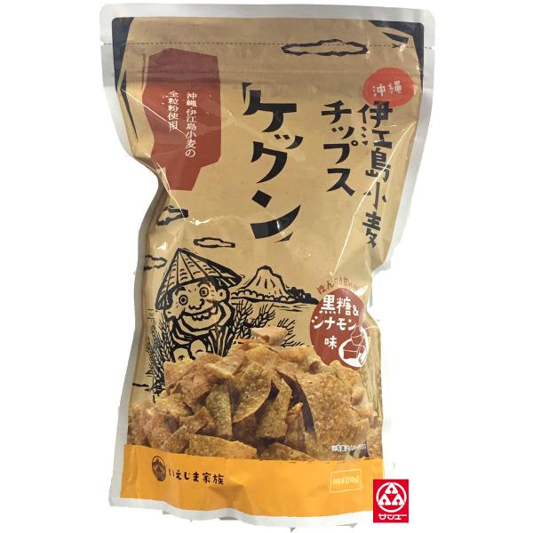 薄くのばした全粒粉の生地をカラッと揚げ、小麦の香りを活かした味付けにこだわりました♪■原材料名： 小麦粉（準強力粉、全粒粉（沖縄県伊江島産35％（小麦粉に占める割合）））、食用こめ油、砂糖（きび砂糖、黒糖）、食塩、シナモン/かんすい　※一部...