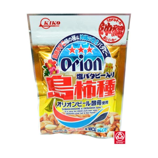 ◆商品名 【オキコ　オリオン島柿種】◆商品について オリオンビール酵母使用！島柿種♪◆原材料名：もち米（国産）、落花生、醤油、水飴、砂糖、植物油脂、ビール酵母、たん白加水分解物、食塩（沖縄県産28.6％）、唐辛子（沖縄県産）、魚介エキス/調...