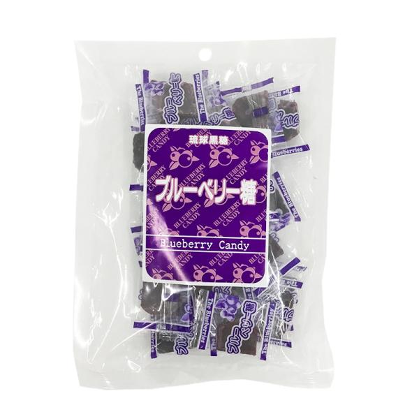 ■商品名 【琉球黒糖　ブルーベリー糖】■商品について 人気のブルーベリーを混ぜ込んだ一口サイズの黒糖菓子■原材料名 砂糖（国内製造）、水飴、ブルーベリーピューレ（ブルーベリー、砂糖）、黒糖（沖縄県製造）／香料、着色料（赤２、黄４、青１）■内...
