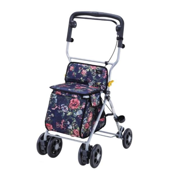 ●サイズ／ 　本体サイズ：幅45×奥行き54×高さ83.5〜90.5cm（無段階） 　座面サイズ：座幅26×奥行き23×高さ45cm 　車輪サイズ：前輪14.5cm、後輪14.5cm●カラー／RK-10RF（ローズ）、RK-10RD（ダマス...