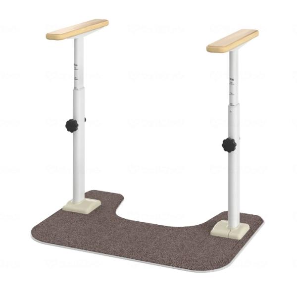 ●品名/アットグリップ トイレサポート N-T●品番/870-091●サイズ/　幅66×奥行47×高さ56〜65cm　ひじ掛け内寸：48cm/43cm●最大使用者体重/100kg●重量/約13.1kg●材質/　木製ひじ掛け：ラバーウッド無垢...