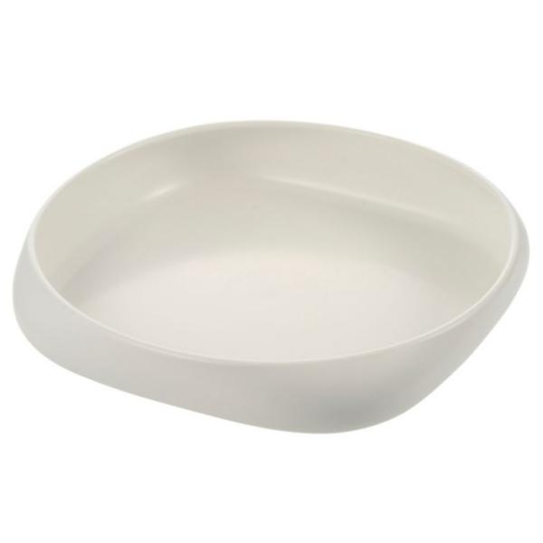 ●サイズ/幅18cm×高さ3.5cm●重量/110g●素材/ポリプロピレン、熱可塑性エラストマー●特徴/・裏面に滑り止め付。・ふちが内側にカーブしているからすくいやすくこぼれにくい。