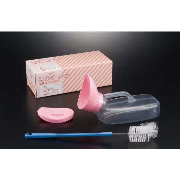 ●素材／塩化ビニル樹脂、EVA樹脂、ポリプロピレン、ナイロンキャップ：ポリプロピレン●容量／1100ｃｃ●特徴／・取っ手が大きく持ちやすくなっています。・底部分が広く、安定感のある形です。・ブラシが尿器より長いのでお手入れが行き届きます。