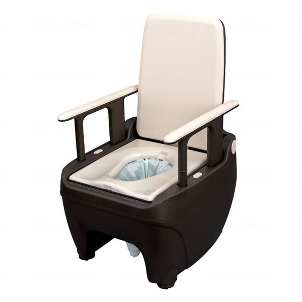 ●サイズ／　本体：幅54.4×奥行59.2×高さ93.3〜99.3（3段階／3cm）cm　座面：幅37.5×奥行42.5cm　穴部：幅19.3×奥行29.8cm　便座高：40〜46cm（3段階／3cm）　ひじ掛け高：21.2cm　ひじ掛け内...